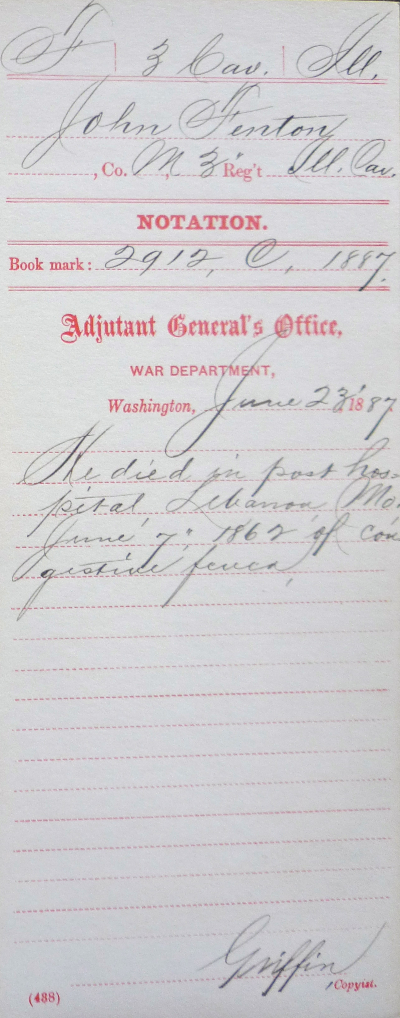 Military Monday: A Civil War Compiled Service Record | Homestead Genealogy